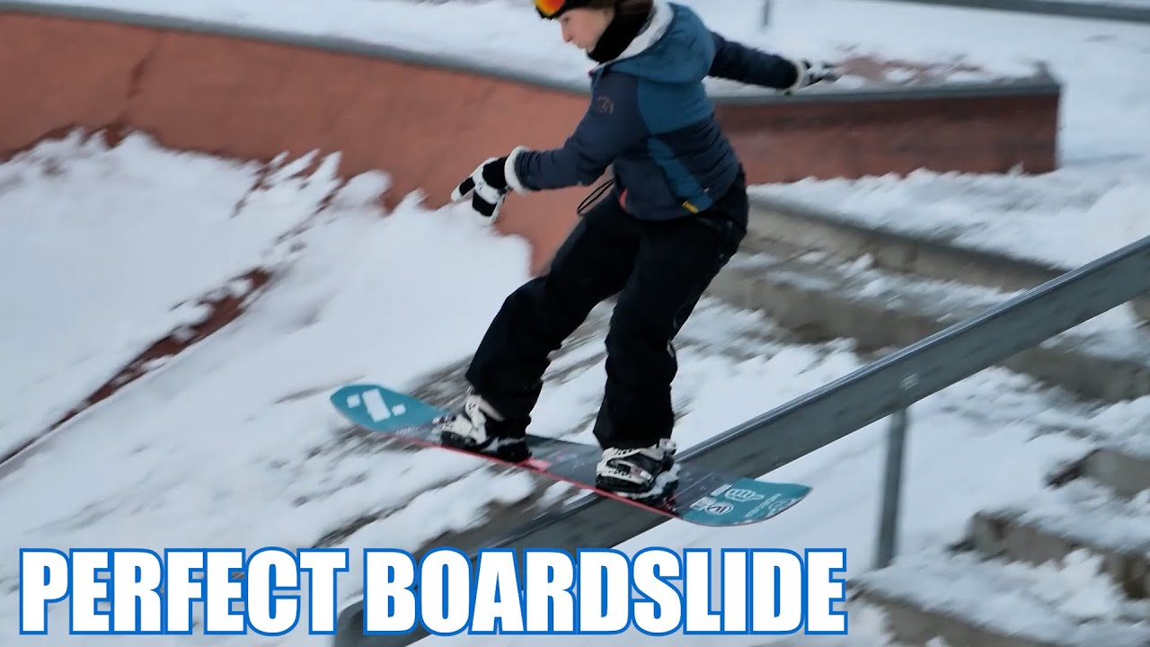 HOW TO DO A PERFECT BACKSIDE BOARDSLIDE SNOWBOARDING - YouTube