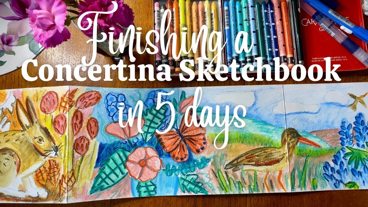 DRAWING PROCESS, SKETCHBOOK TOUR - YouTube