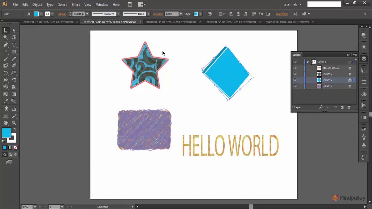 080 Exploring layers panel - Adobe Illustrator Tutorials For Beginners ...