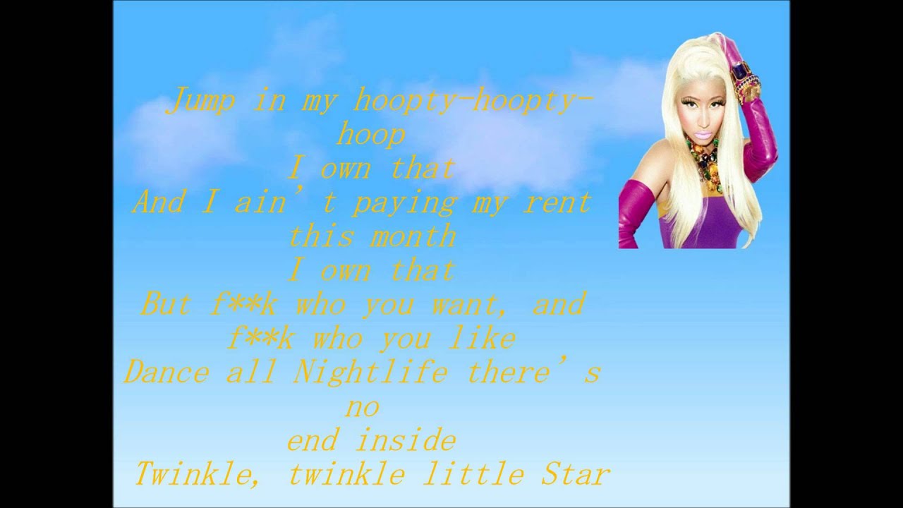 Starships Lyrics Video (Nicki Minaj) - YouTube