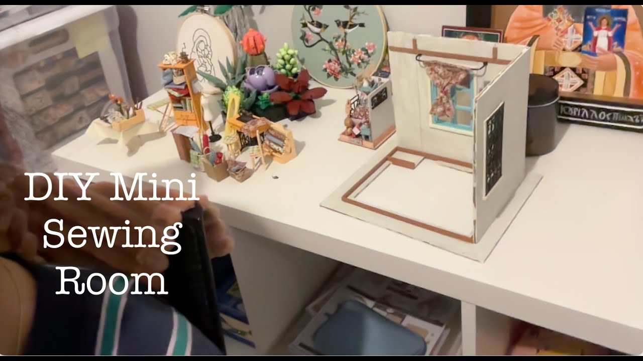 DIY House: Build a Mini Sewing Room With Me! - YouTube