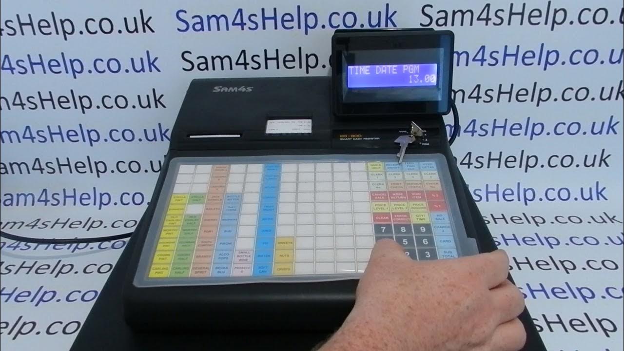 Sam4s ER-900 Series Programming The Time & Date ER-920 / ER-925 / ER ...