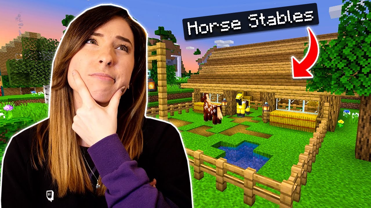 Building the CUTEST Horse Stables | Minecraft Survival SMP Ep 18 - YouTube