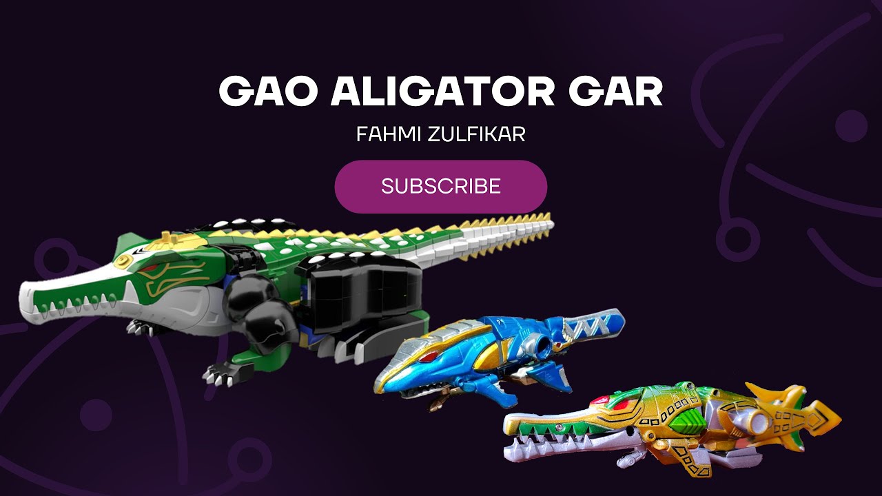 GAO ALIGATOR FISH GATTAI REPTIL DX SUPER SENTAI GAO RANGER / Power ...