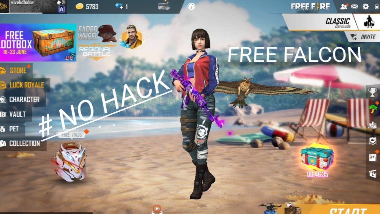 FREE FALCO IN FREE FIRE NO HACK !!!! MUST WATCH - YouTube