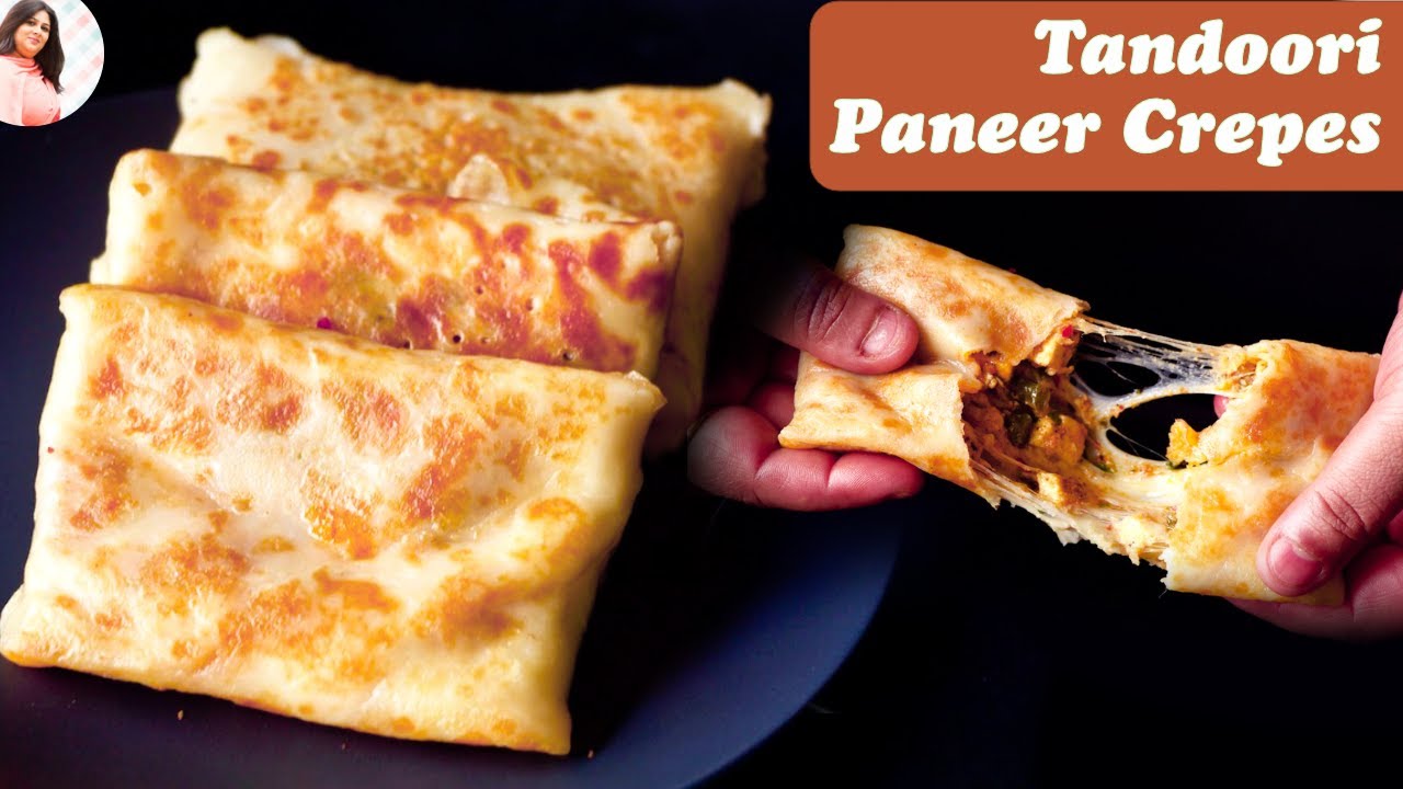 Tandoori Paneer Cheese Crepes, Tandoori Paneer Crepes, How to make ...