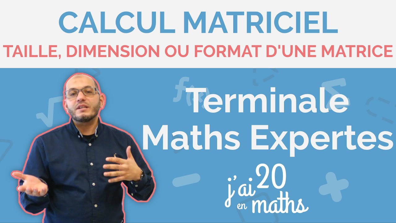 Déterminer la taille, la dimension ou le format d'une matrice - Calcul ...
