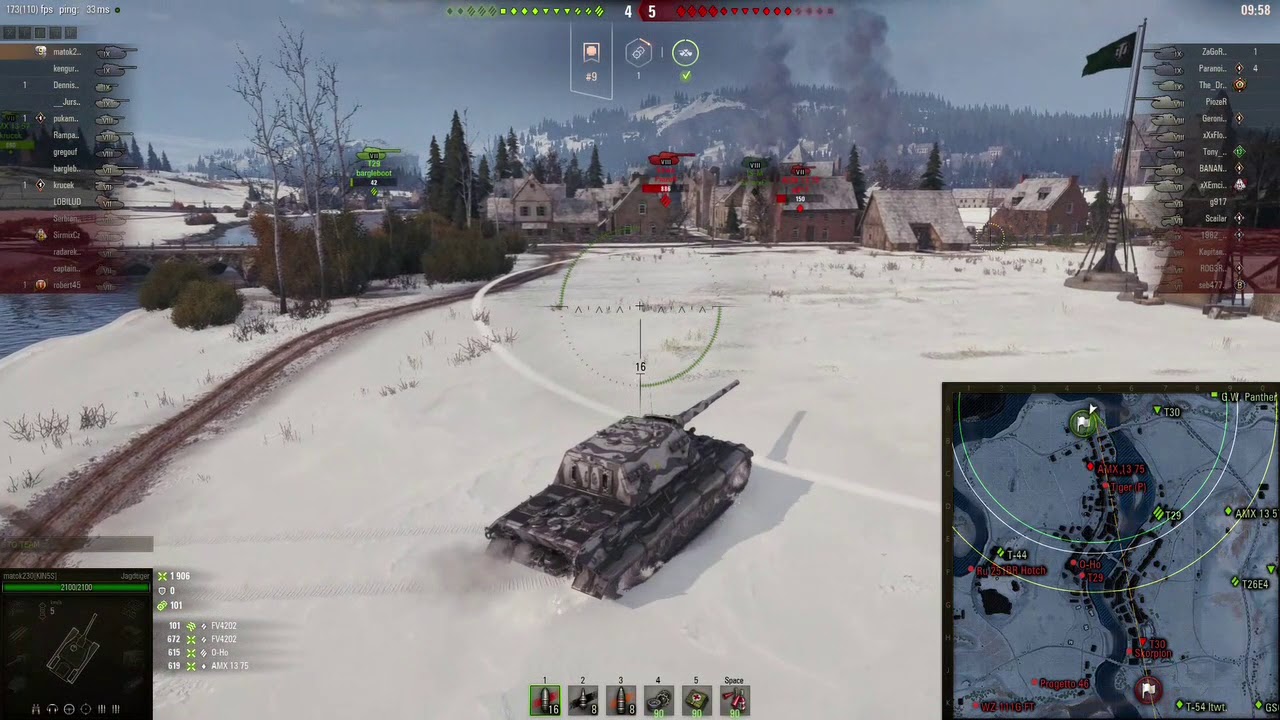 WoT - Master badge: Ace Tanker with Jagdtiger on Erlenberg map - lost ...
