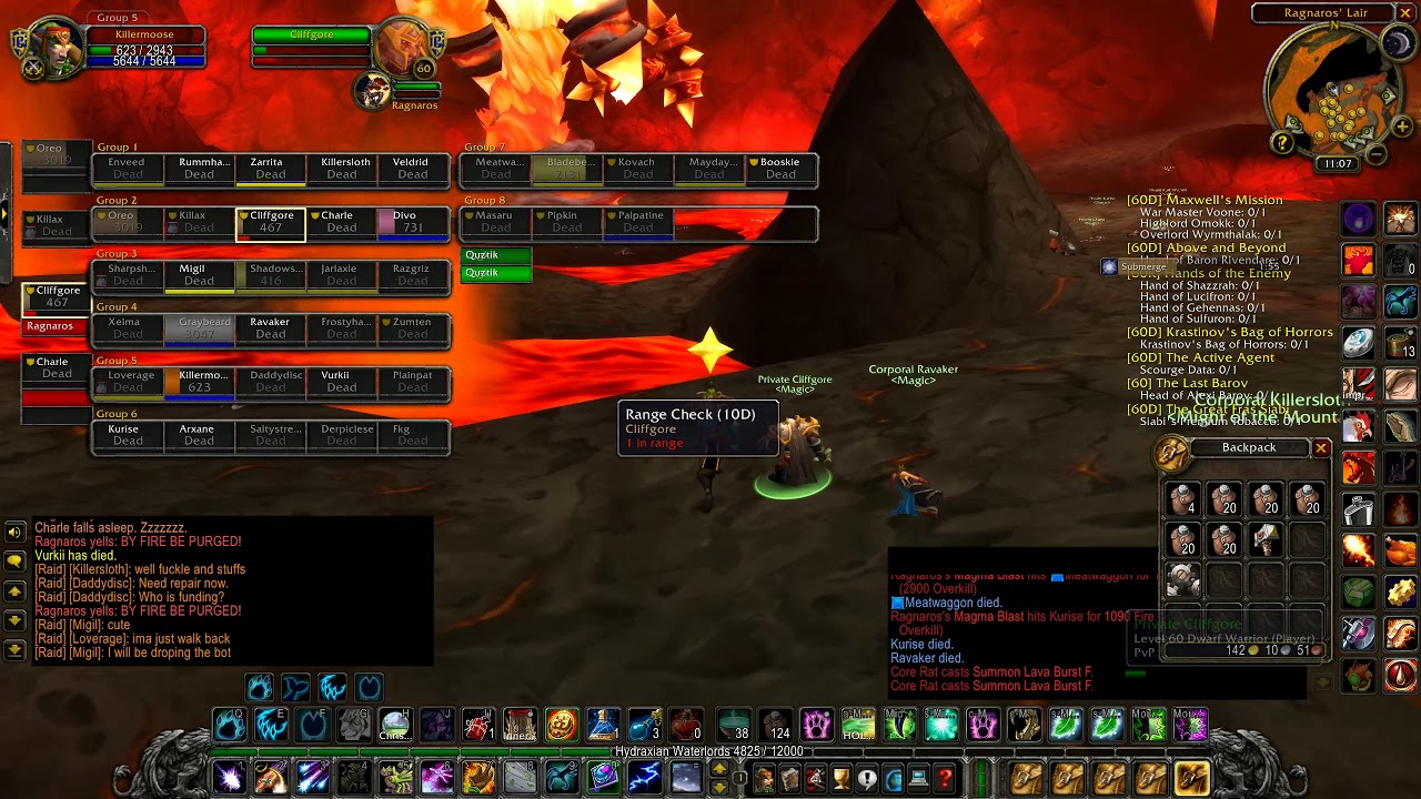 World Of Warcraft Classic Rag Doesnt Want To Be My Friend Youtube