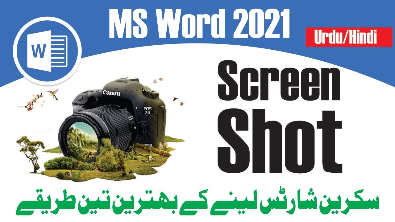 How to use screenshot command in MS Word | Screen Capturing in MS Word ...