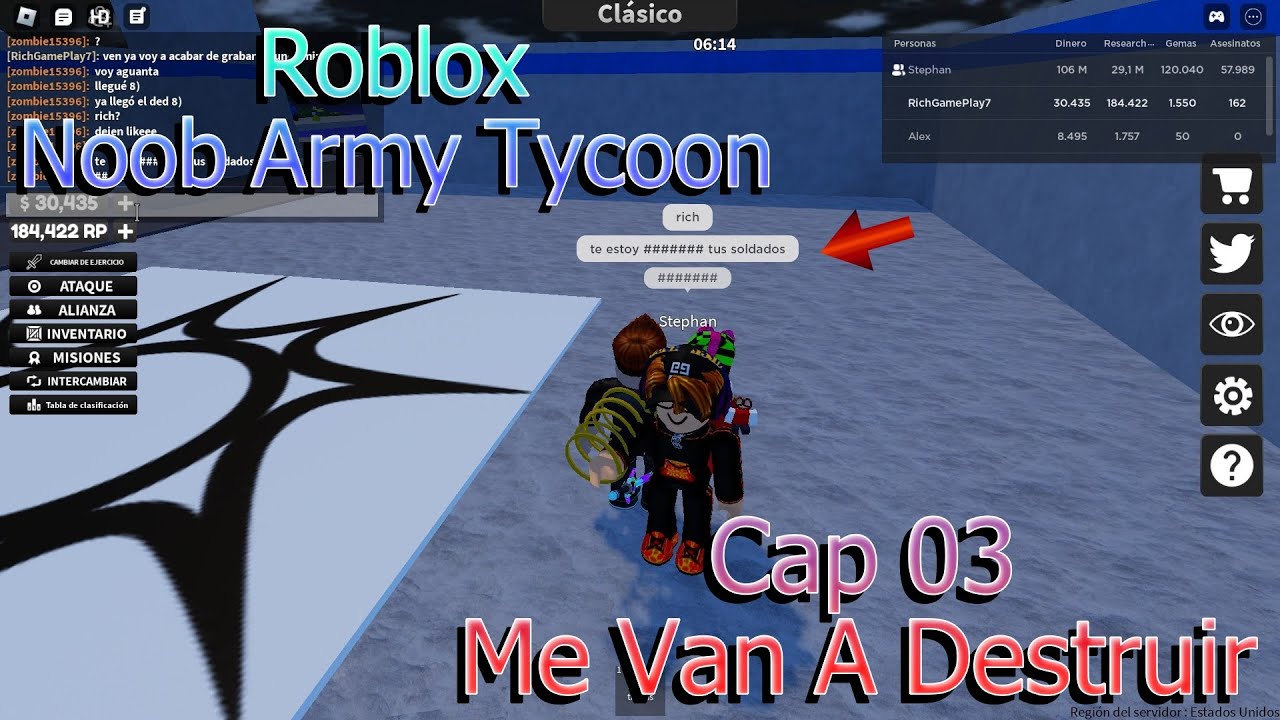 Roblox Noob Army Tycoon Cap 03 Me Van A Destruir - YouTube