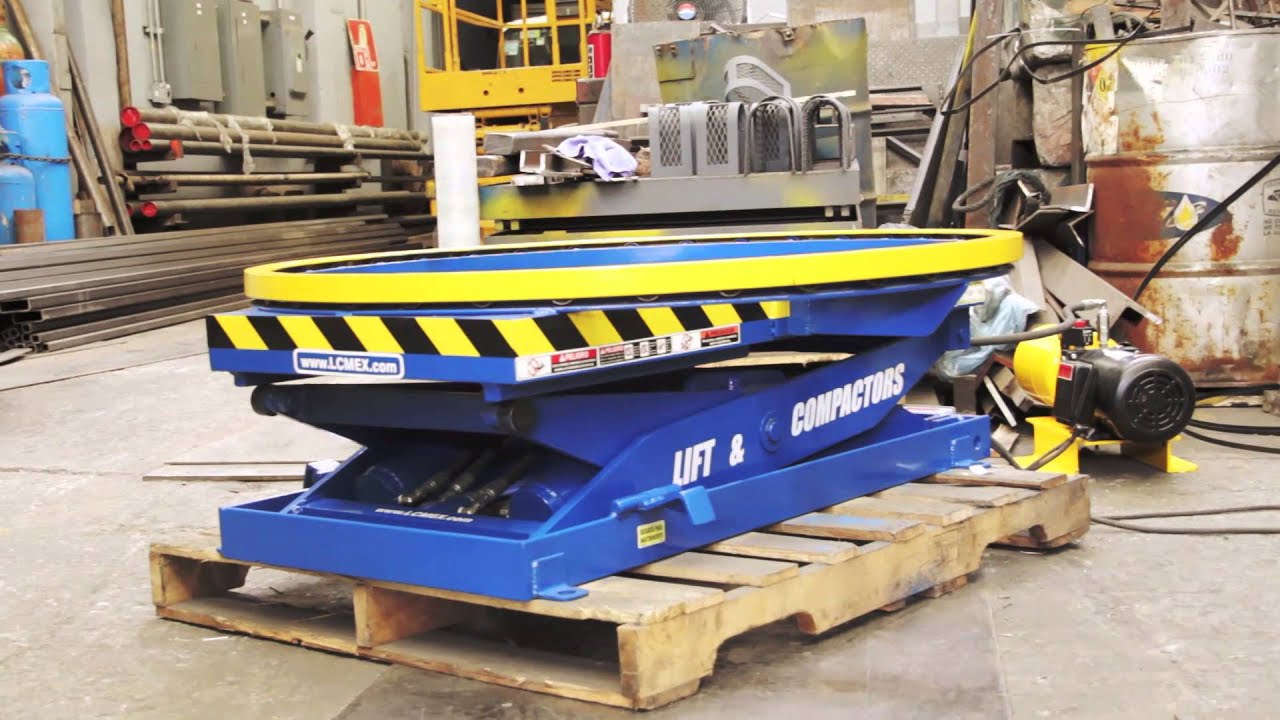 Mesa giratoria de tijera - Lift & Compactors (HD) - YouTube