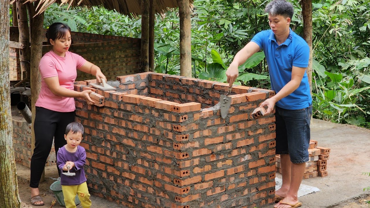 How to create a water tank | cook food for pigs - Chúc Tòn Bình - YouTube