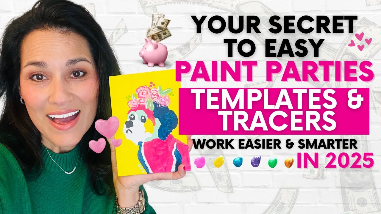 Effortless Paint Parties - Using Templates and Tracers - YouTube