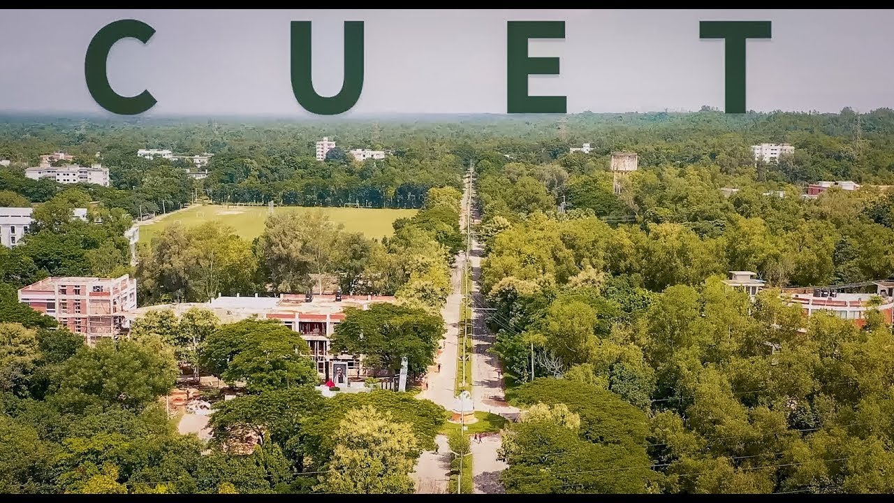 Drone View/ Birds Eye View of Chittagong University of Engineering and ...