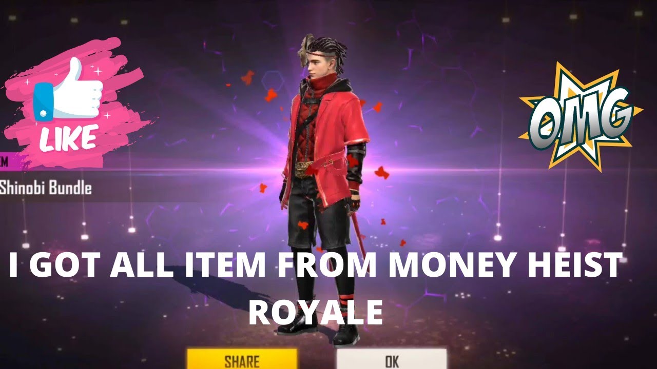 #FREEFIRE MONEY HEIST ROYALE BUNDLE RETURN IN GARENA FREE FIRE. - YouTube