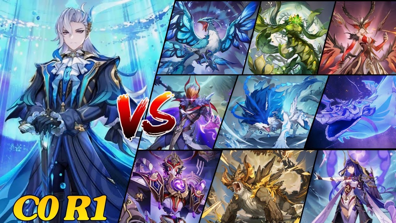 C0R1 Neuvillette Vs All Weekly Bosses ! Neuvillette Showcase [Genshin ...