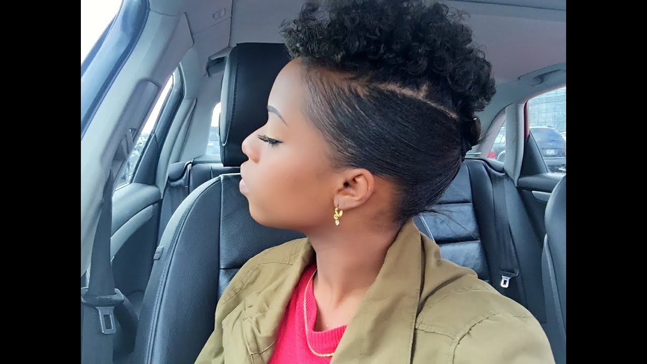 Curly Fro Hawk Tutorial | Dunnibear - YouTube