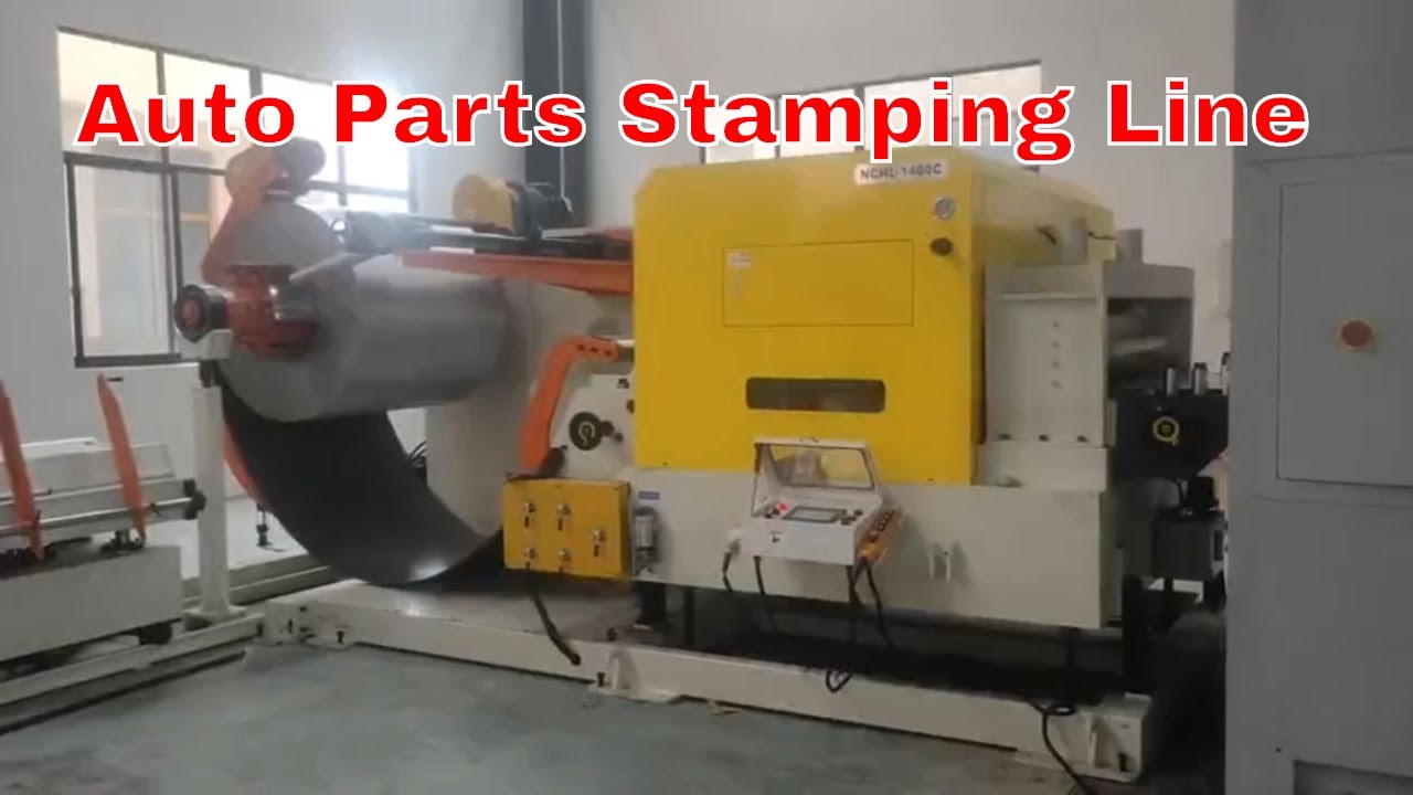Auto Parts Stamping Line Consists of Compact Servo Straightener Feeder ...