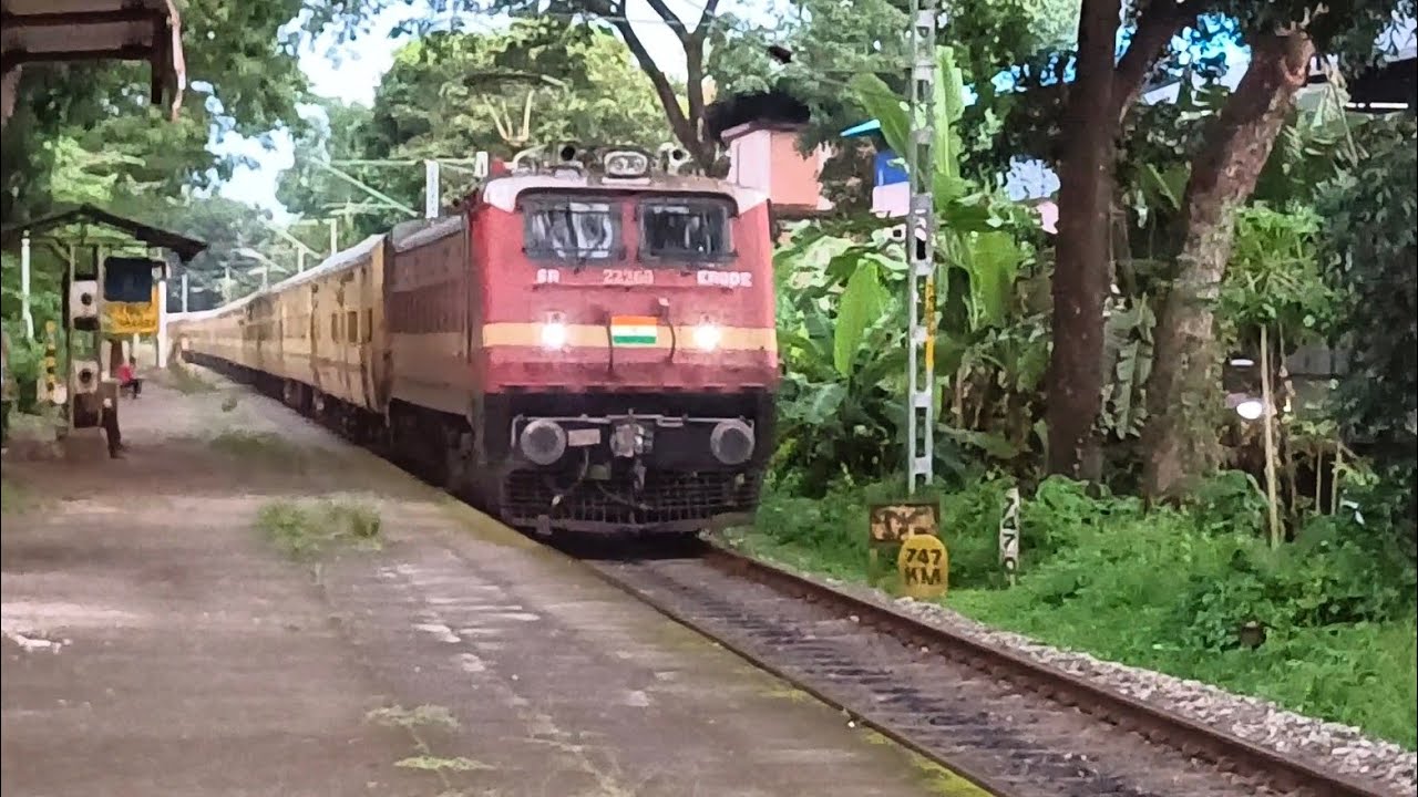 #Punalur Madurai express via Kottarakkara kollam trivandrum# - YouTube