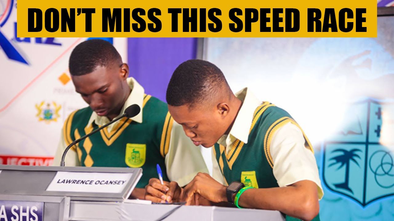 Winneba SHS and Armed Forces SHTS gave Electrifying Speed Race in NSMQ ...