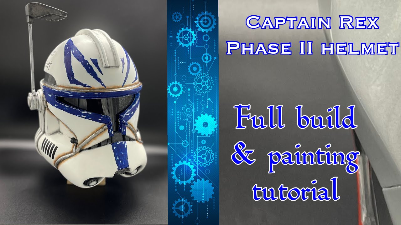 Captain Rex 3D printed helmet | 3D printed Star Wars helmet | How to ...