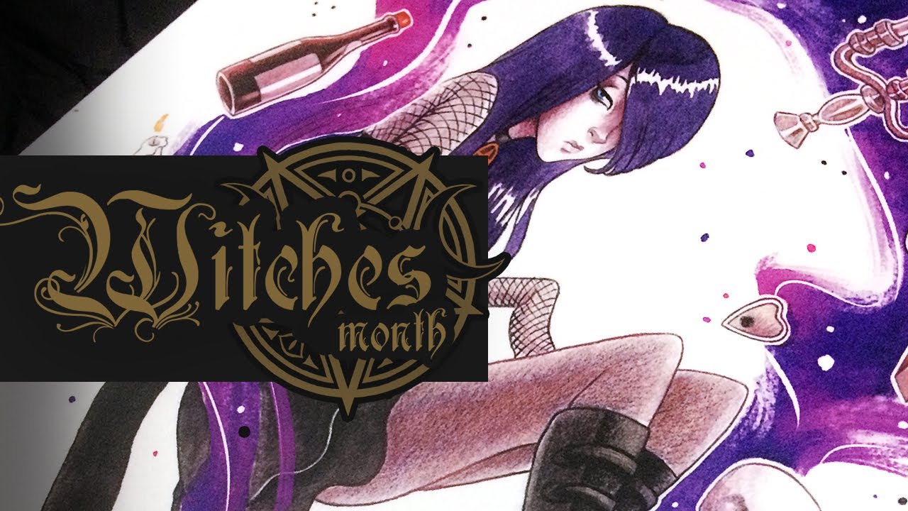 WITCHES MONTH - Making process traditional paint - YouTube