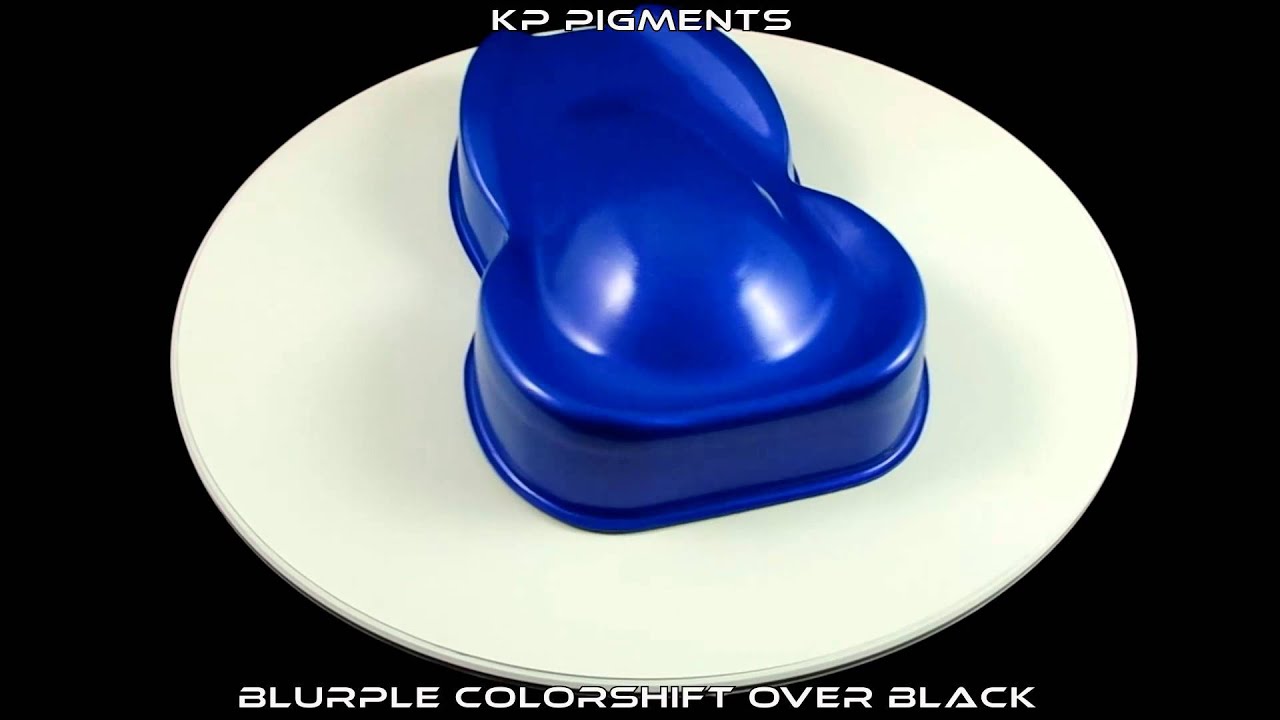 KP Pigments Blurple ColorShift sprayed over a Black Plasti Dip Base ...