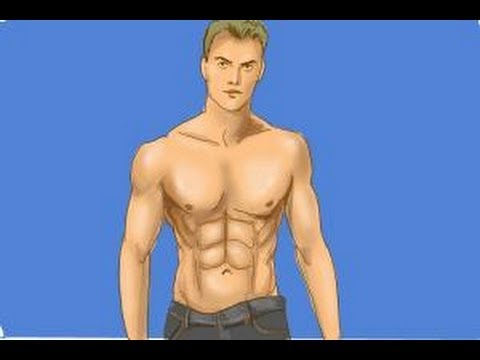 How to draw muscle man - YouTube