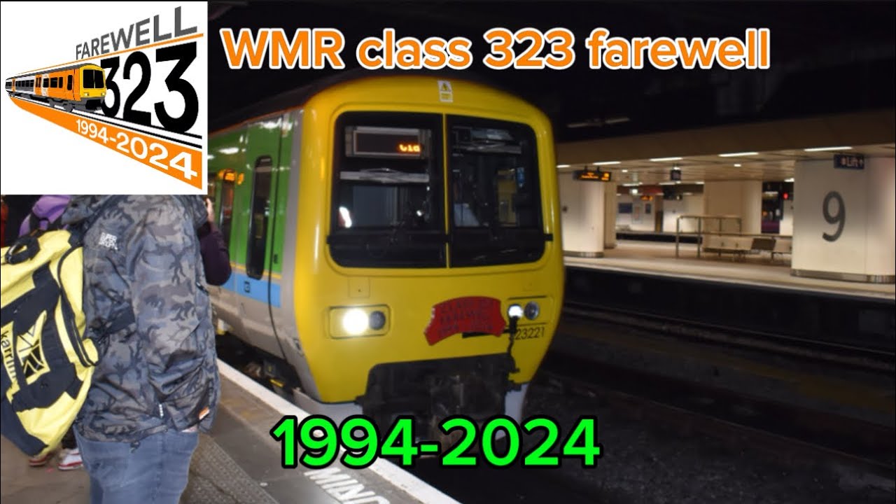 West Midlands railway + branch line society class 323 farewell 323 221 ...