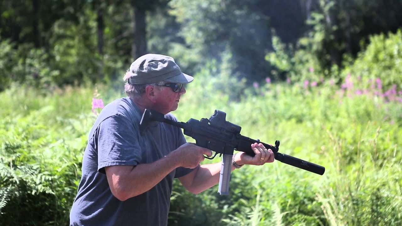 Mark Shooting Fully Automatic Machine Gun with silencer - YouTube