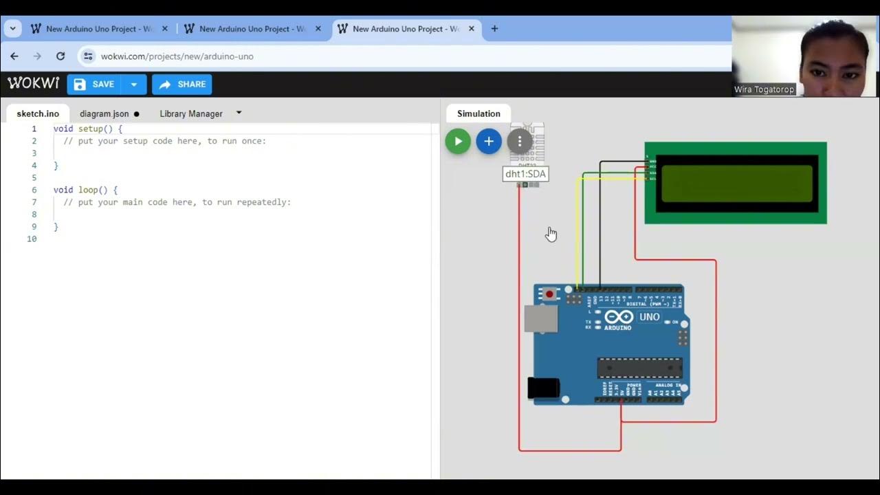 Sistem pendeteksi suhu otomatis menggunakan sensor DHT22 dengan Wokwi.com - YouTube