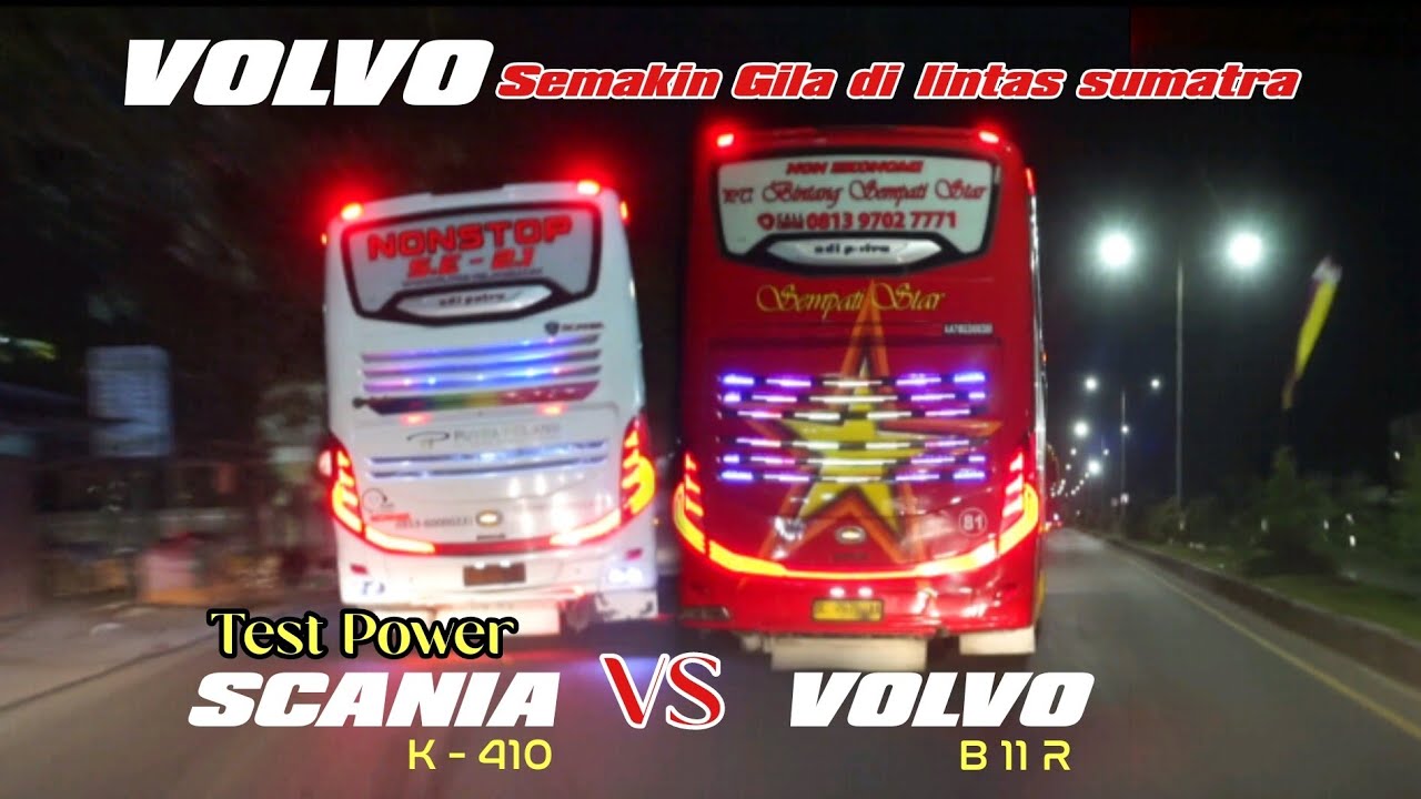 EXTREMELY AGGRESSIVE, HIGHSPEED VOLVO BATTLE SCANIA at Highway National ...