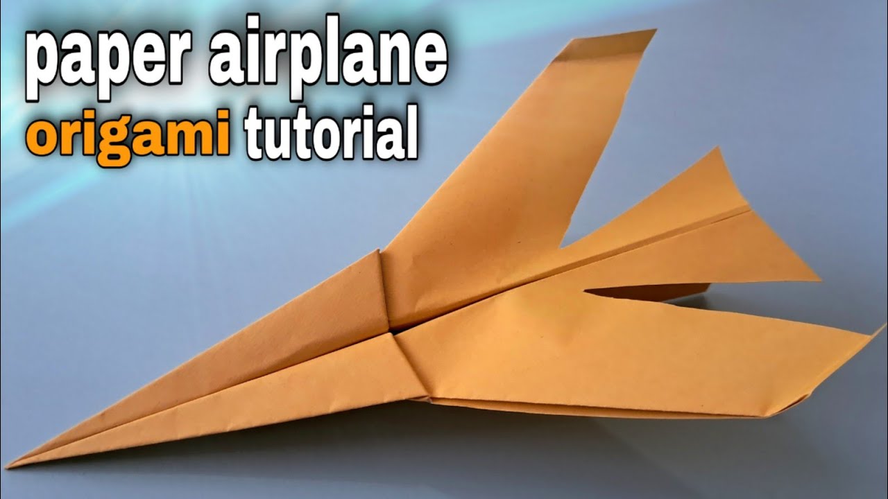 origami tutorial | the most beautiful paper airplane in the world ️ ...