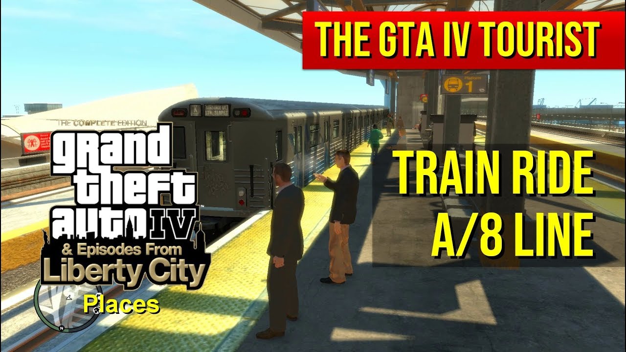 The GTA IV Tourist: Train Ride and Stations Tour A/8 (green) Line ...