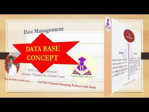 Database Manipulation (database Concept ) - YouTube