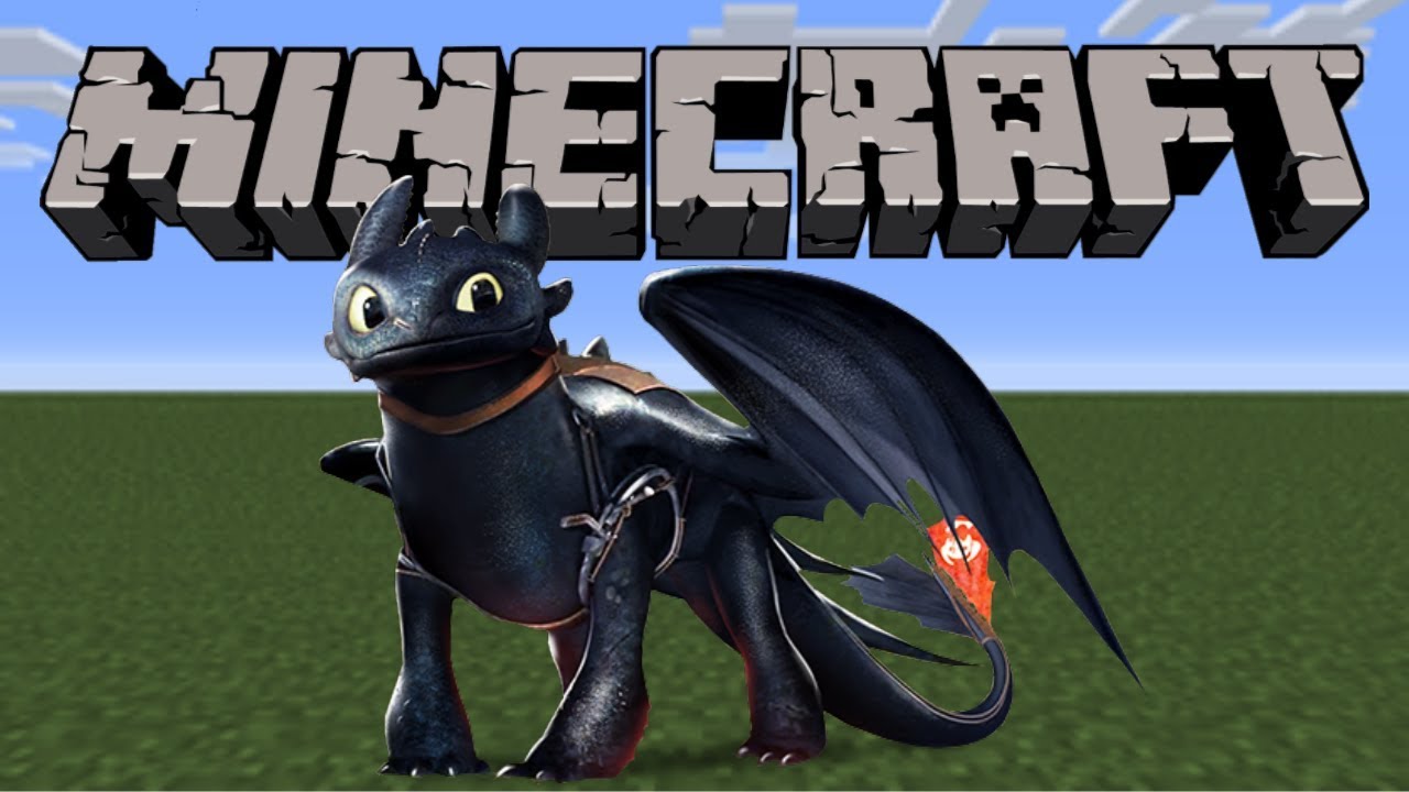 Minecraft How to Train your dragon Building Toothless - YouTube