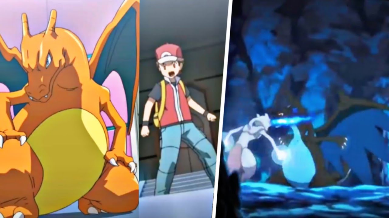 Pokémon The Series:ORIGINS Episodes | Pokémon Red Journey |- RED ️|Mega Charizard X vs Mewtwo ...