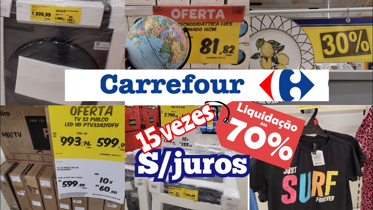 CARREFOUR OUTLET. TV PHILCO 32° 599,99 E LAVADORA MIDEA 1.999,99 ...
