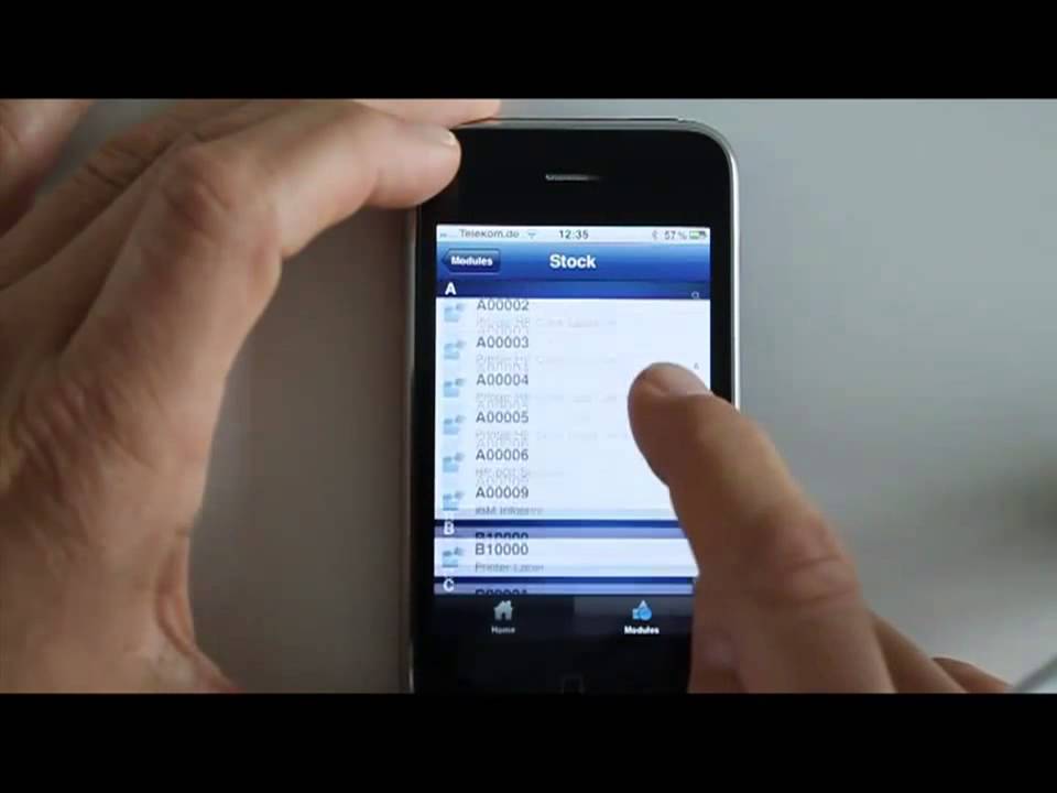 The new SAP Business One iPhone App - YouTube