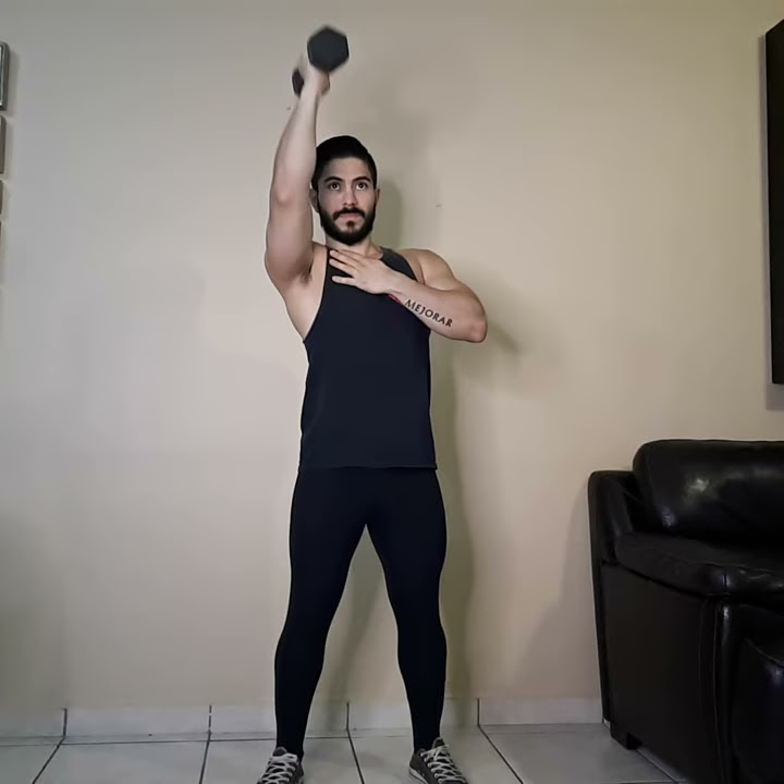 Empuje Vertical 1x Neutral Unilateral mancuerna - YouTube