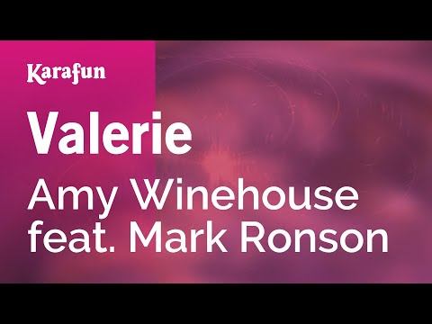 Valerie - Amy Winehouse & Mark Ronson | Karaoke Version | KaraFun