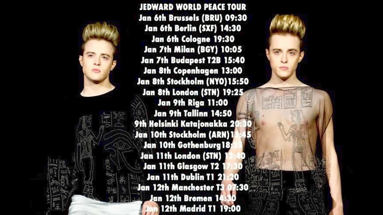 Jedward Tour Airports 2016! - YouTube