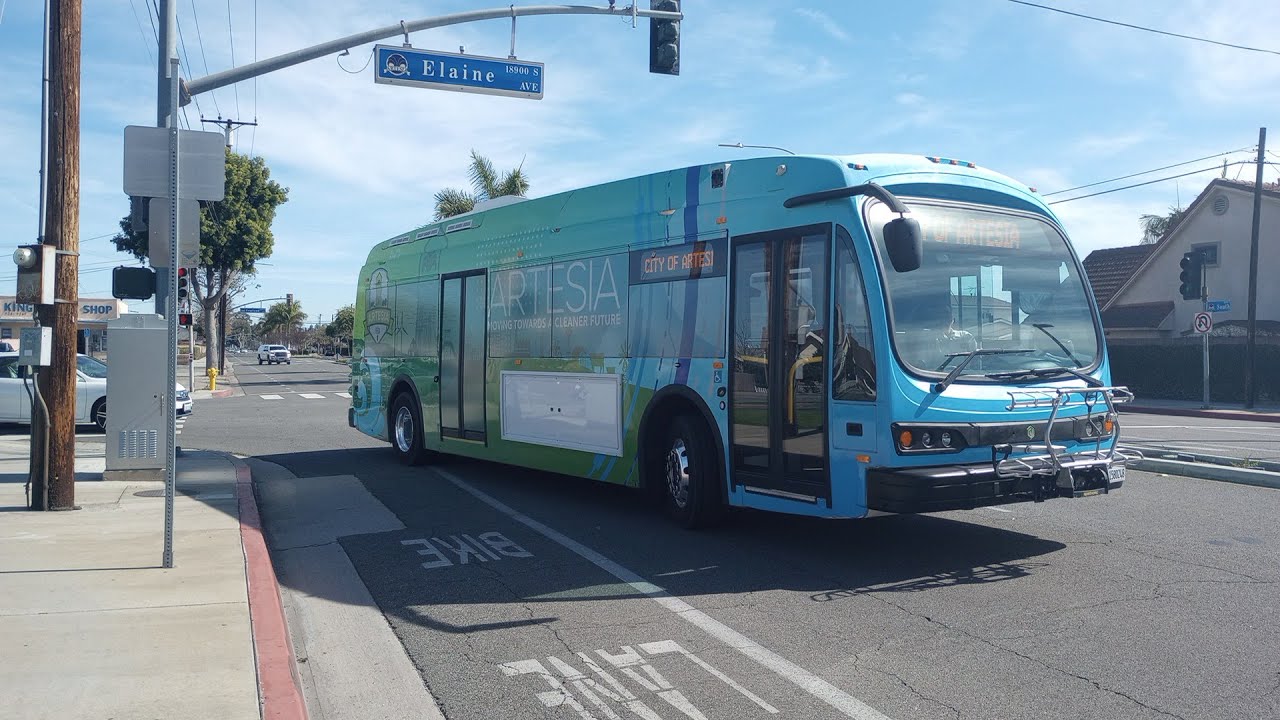 (NO NUMBER / FULL RIDE) 2019 Artesia Transit Proterra Catalyst BE35 ...