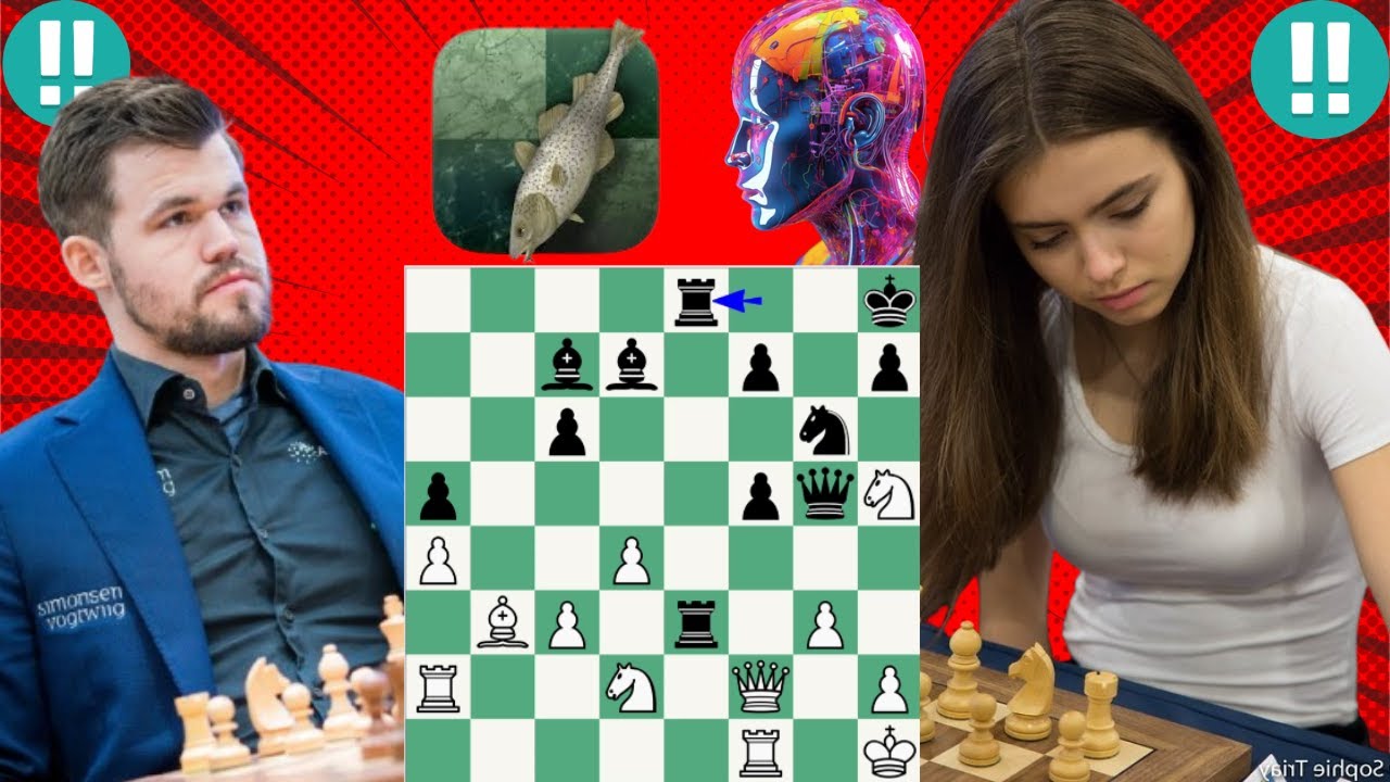 Actual chess game | Magnus Carlsen vs Anna Carmling - YouTube