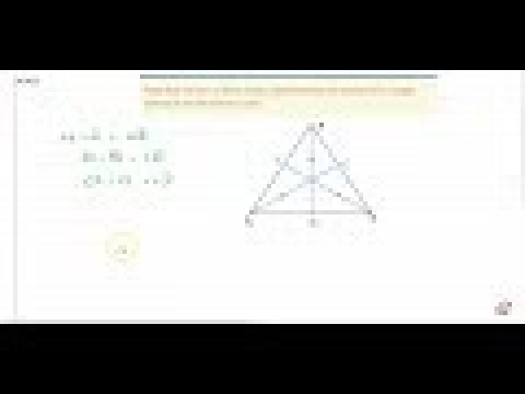 IIT JEE VECTOR ALGEBRA Prove that the sum of three vectors determined ...