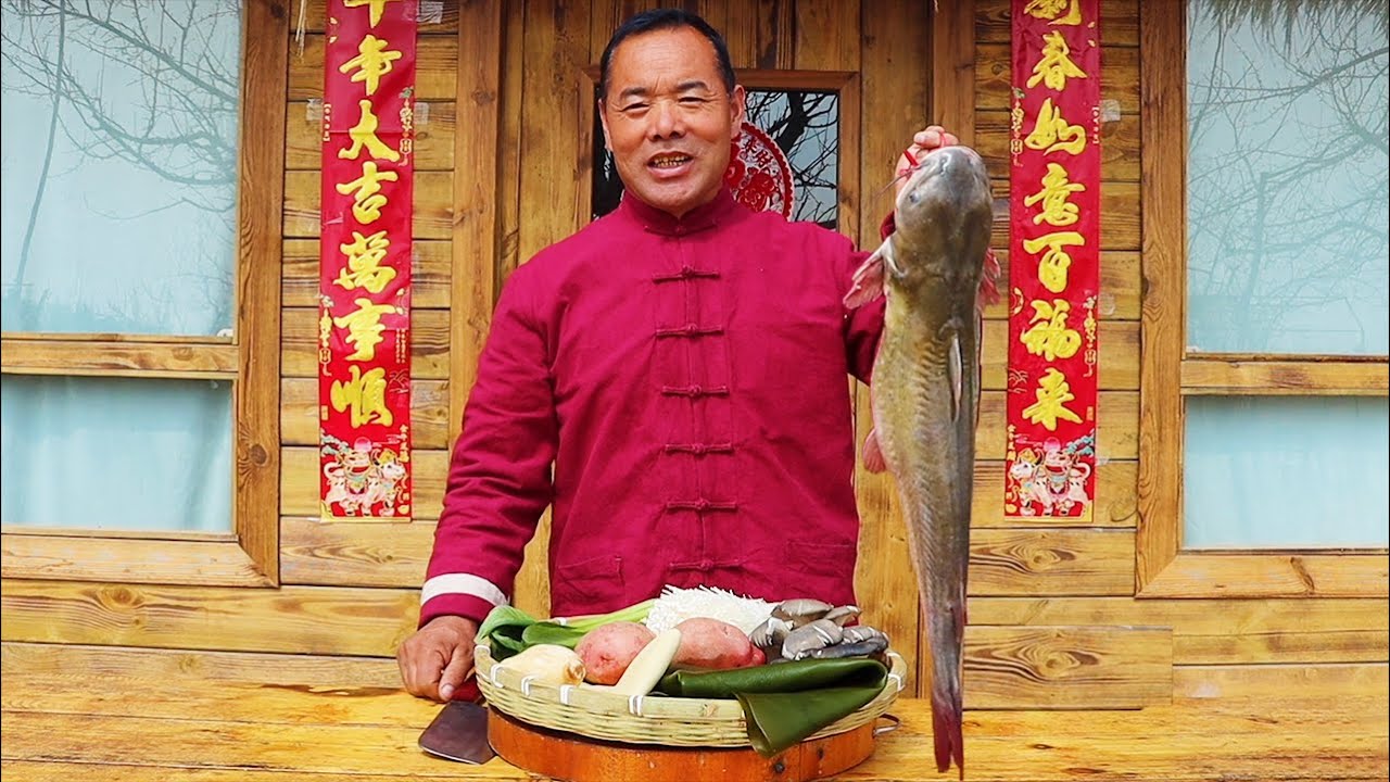Uncle Rural‘ wife wanna eat fish and he made her "farm charcoal grilled ...