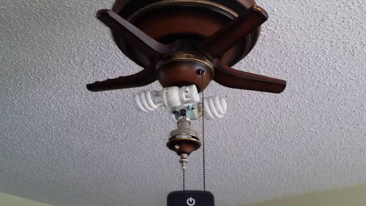 Installed fan#2 with remote control. - YouTube