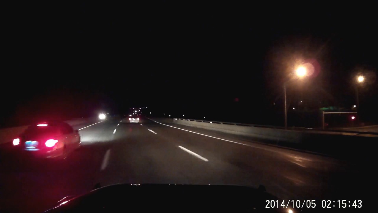 Someone stopping in fast lane of highway - YouTube