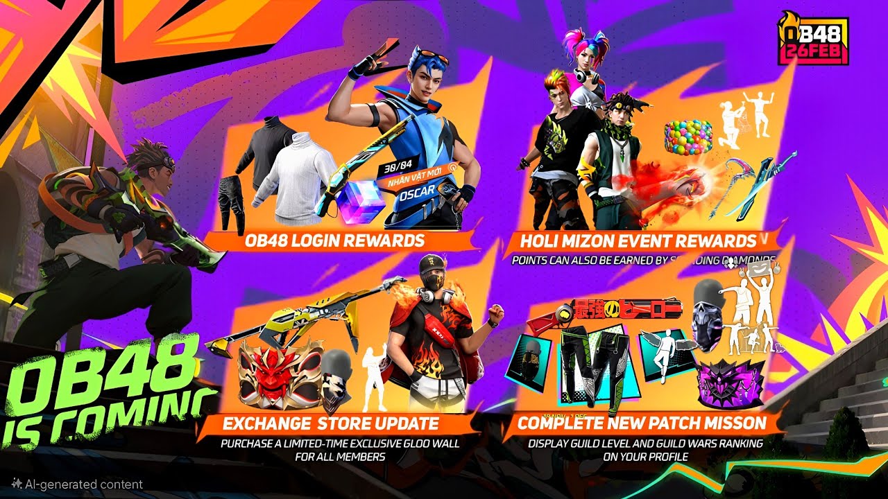 OB48 Update Free Rewards🤯 | Free Fire New Event | Ff New Event Today ...